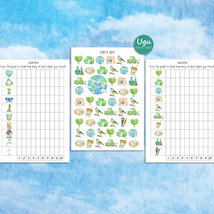 Earth Day Printable, Graphing Activity, I Spy Preschool and ...