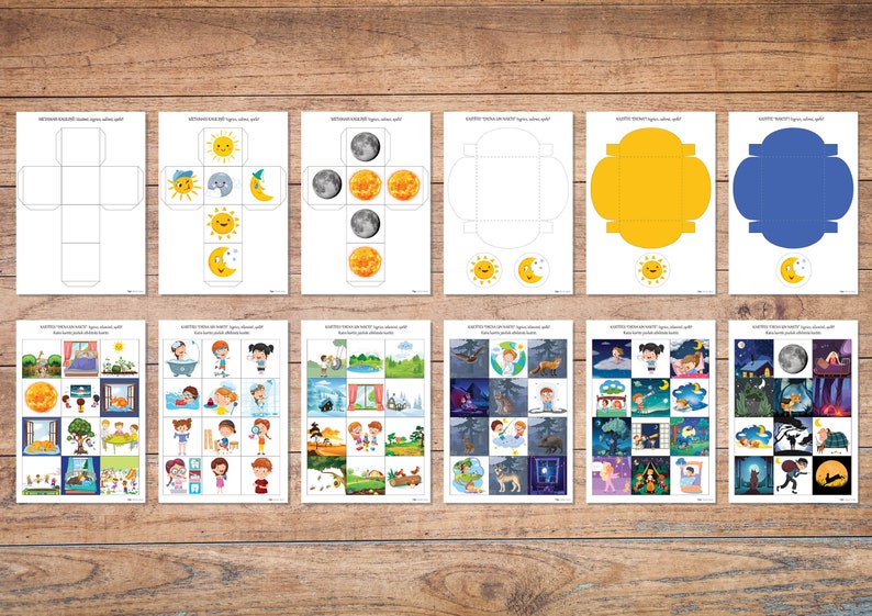 Day and Night Game,preschool Toddler Activities,busy Binder,homeschool ...