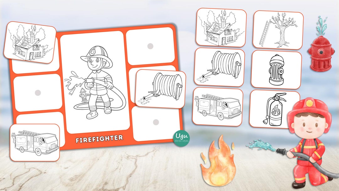 Community Helpers Preschool Sorting Mats, Professions Printable ...