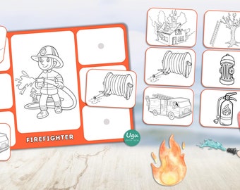 Community Helpers Preschool Sorting Mats. Professions Printable ...