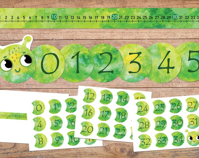 Caterpillar Number Matching Printable: Toddler Counting Activity ...