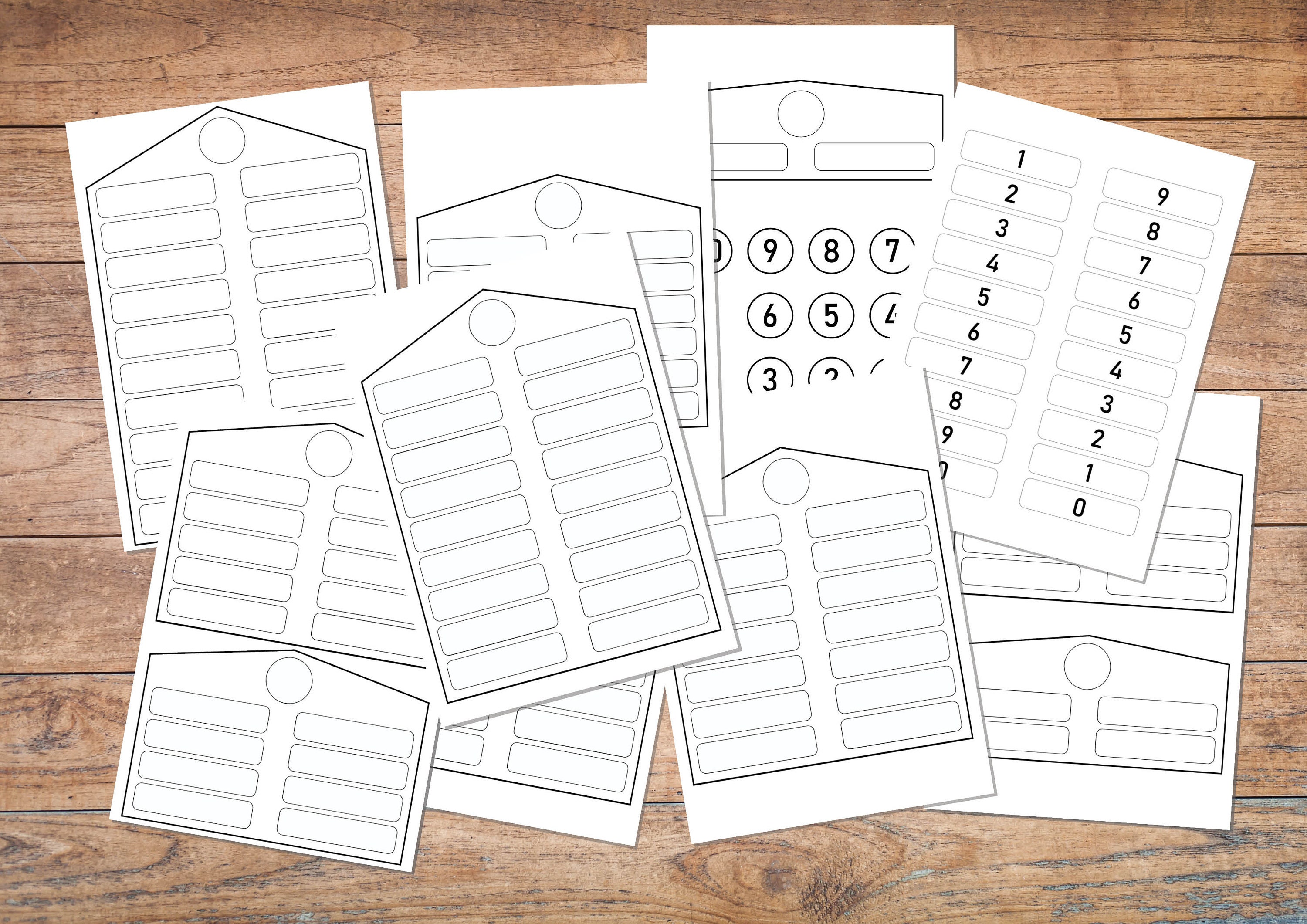 Montessori Math, House Math Board With Set of Numbers Cards for Learn ...