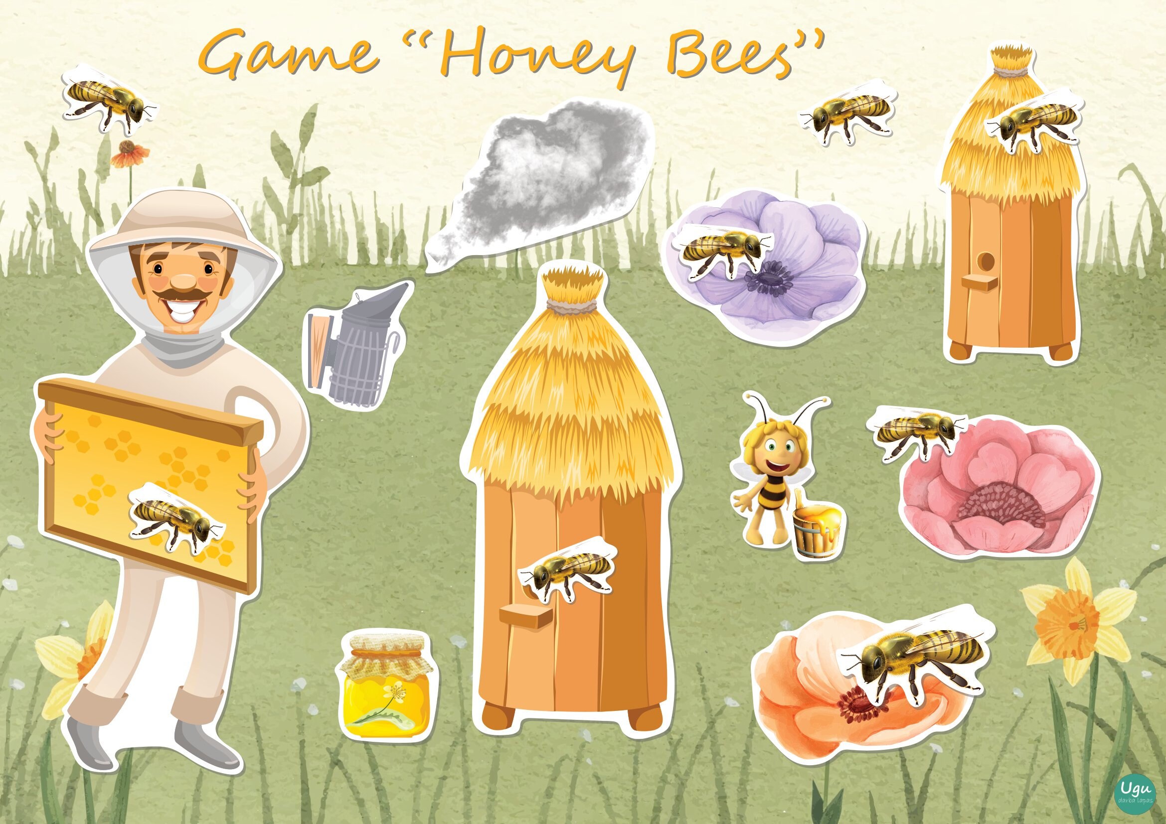 Honey Bees,bee Keeper,honey Bee Game,honey Bee Printables,nature Unit ...