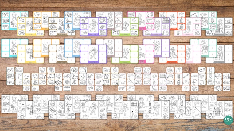 Community Helpers Preschool Sorting Mats, Professions Printable ...