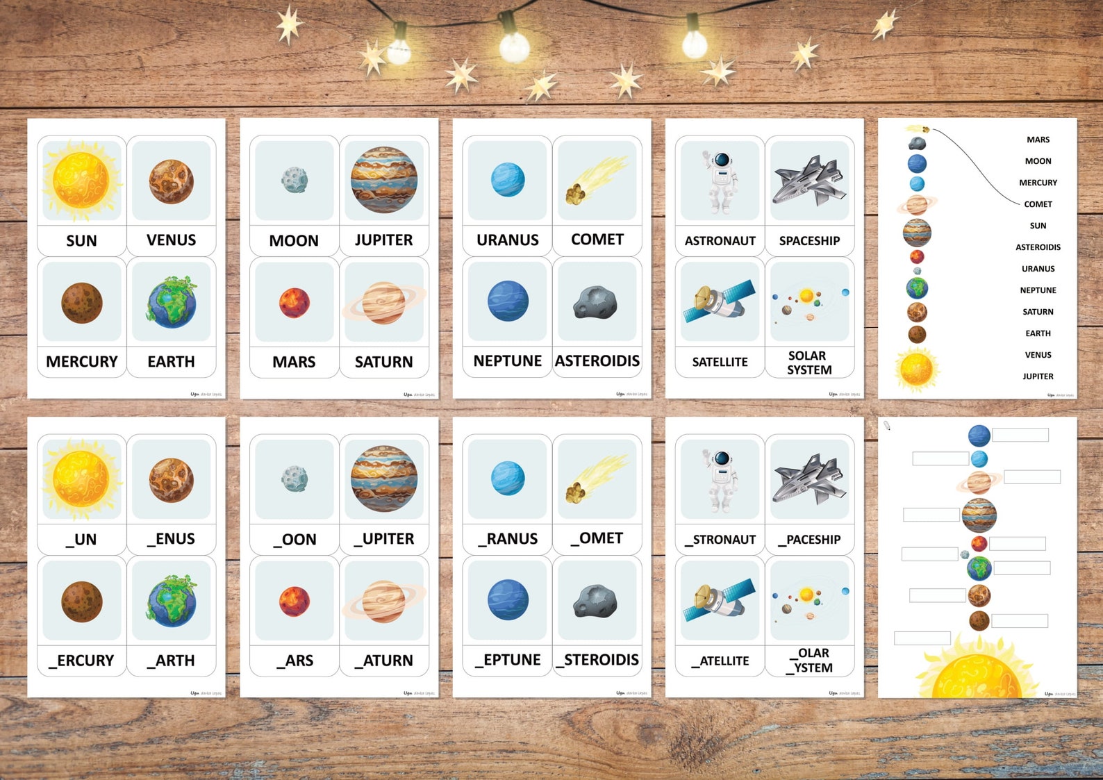 Solar System Busy Book Outer Space Learning Binder Personalized Space ...