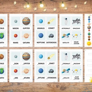 Solar System Busy Book Outer Space Learning Binder Personalized Space ...