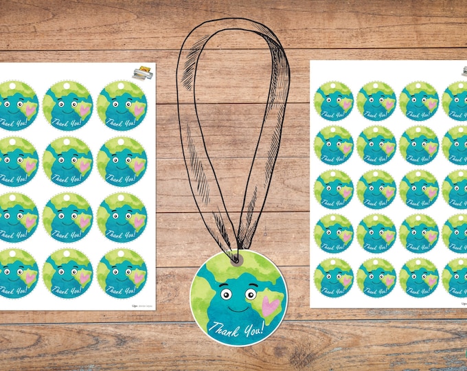 Earth Day Medals: Printable Award, Scout Activity (digital Download) - Etsy