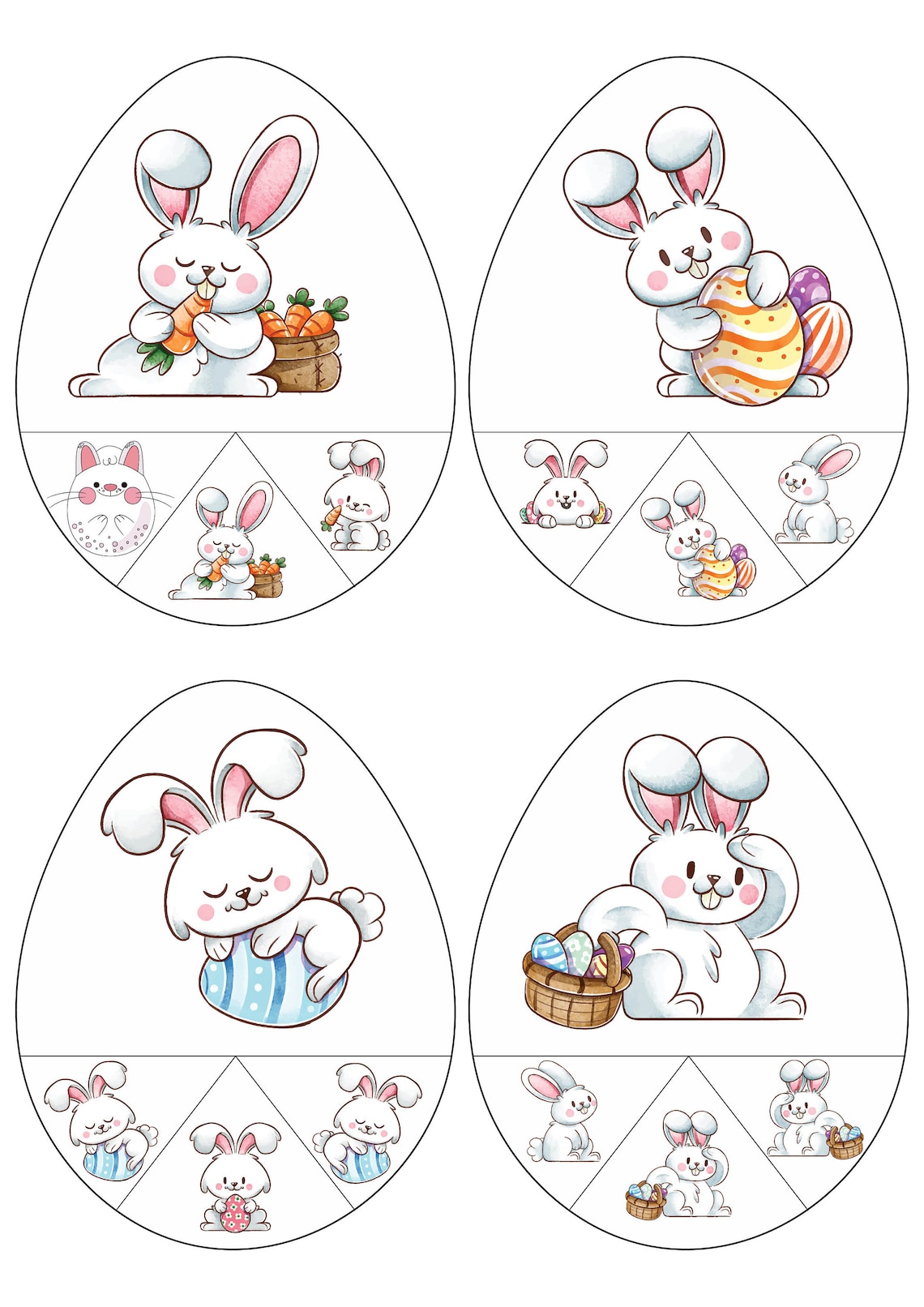 Easter Themed Clip Cards, Easter Sorting Game - Etsy