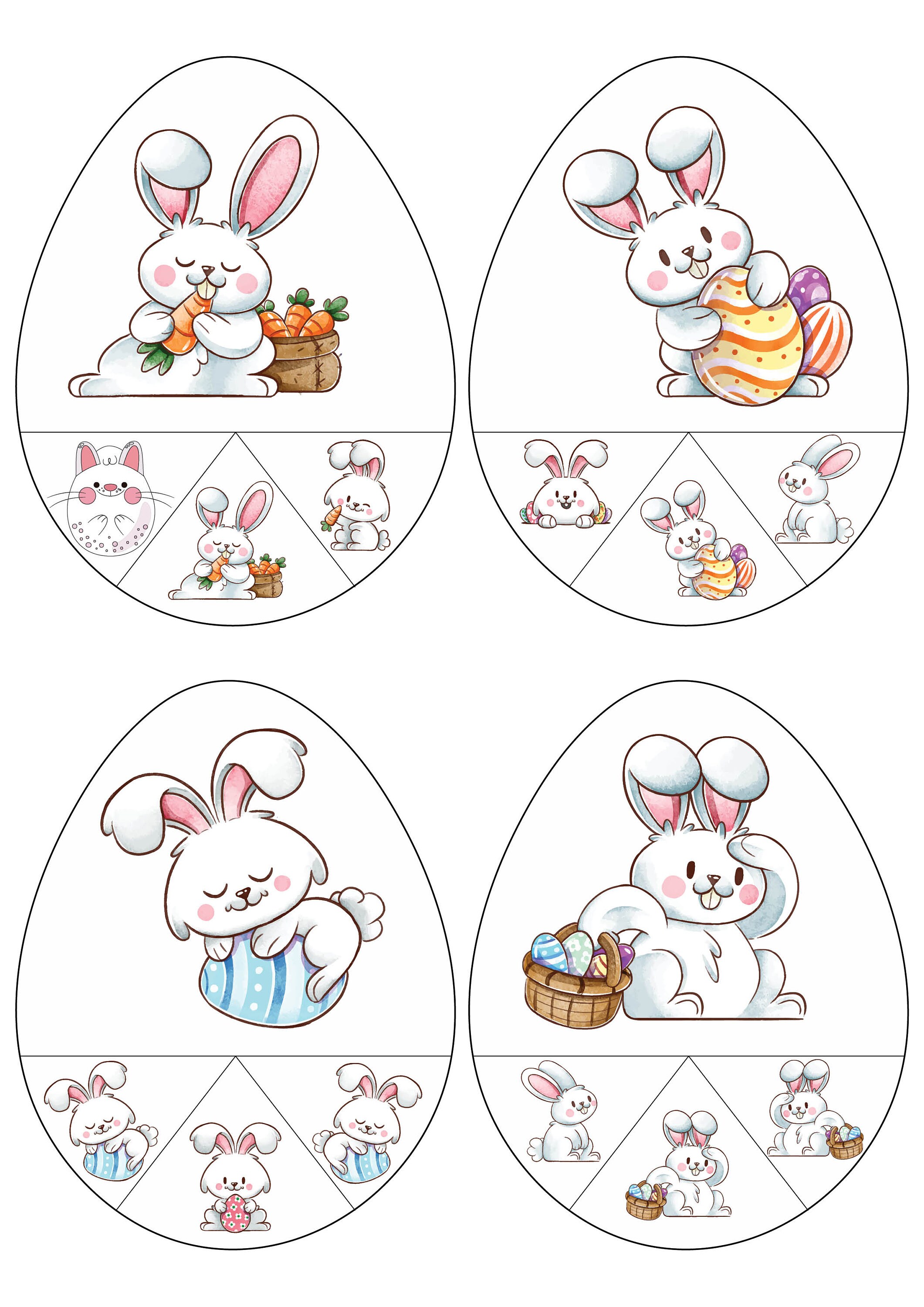 Easter Themed Clip Cards, Easter Sorting Game - Etsy