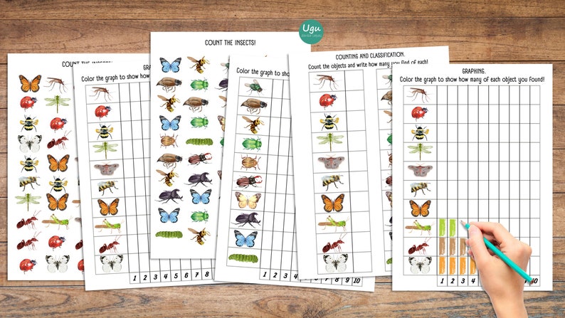 Insects, Bugs, and Spring Math Printables for Preschool – Fun Graphing ...