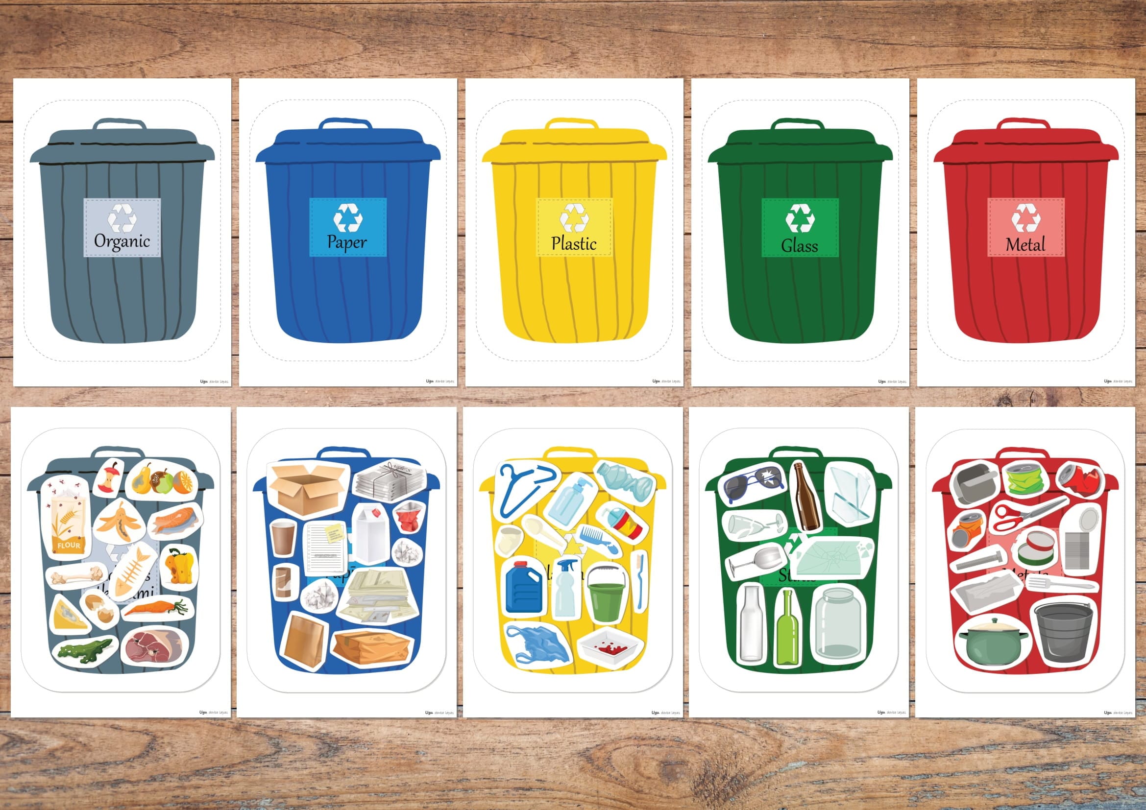 Waste Sorting Busy Book Printable Game,trash Sorting Activity Worksheet ...