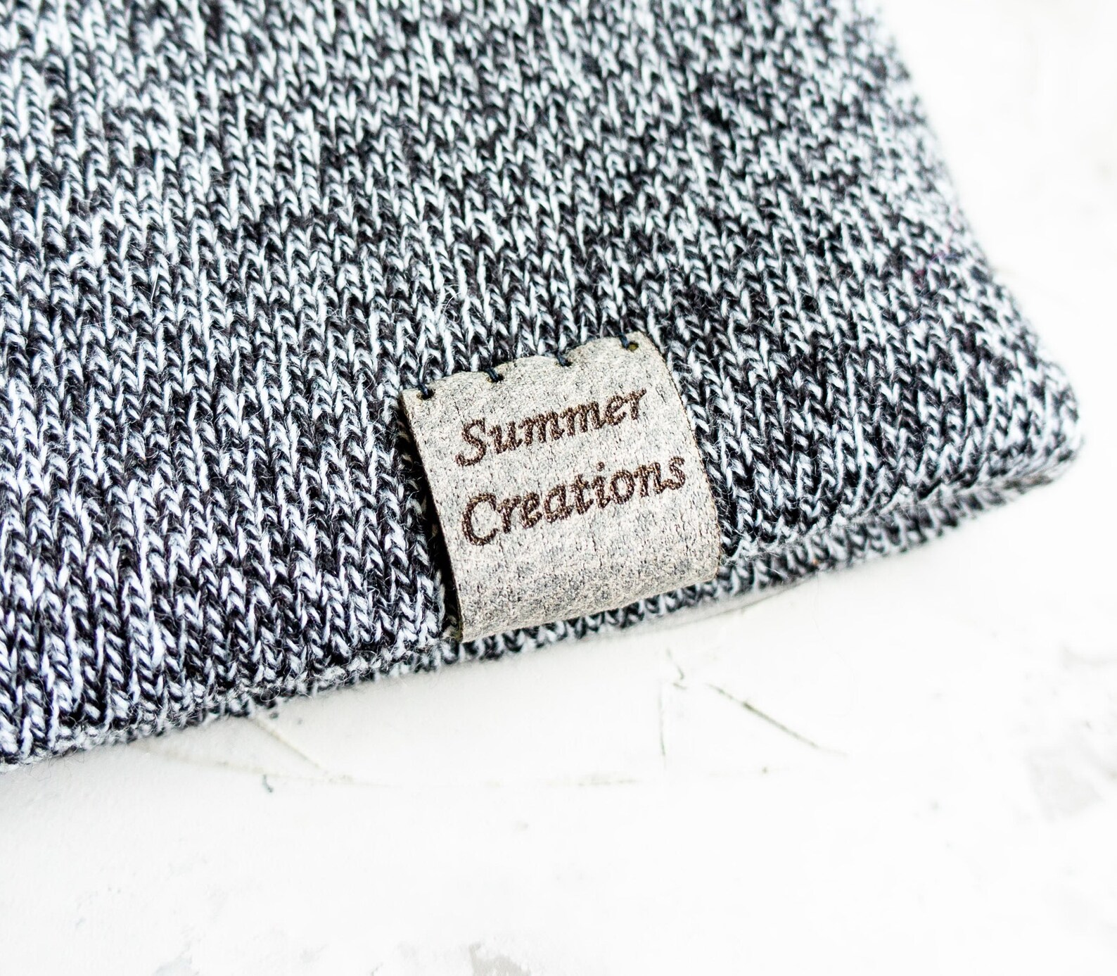 Custom Engraved Faux Suede Labels Sew on Clothing Labels Clothing Tags ...