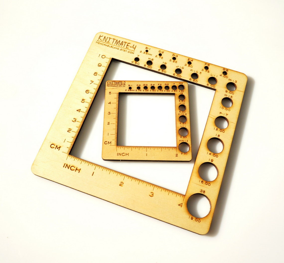 Knitmate © Universal Knitting Rulers Knitting Needle and | Etsy