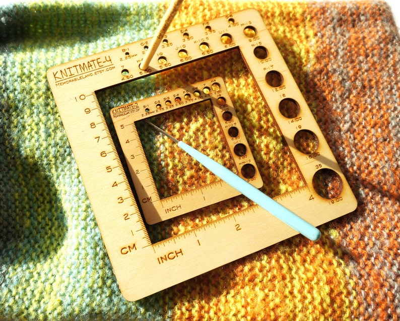 Knitmate © Universal Knitting Rulers Knitting Needle and - Etsy