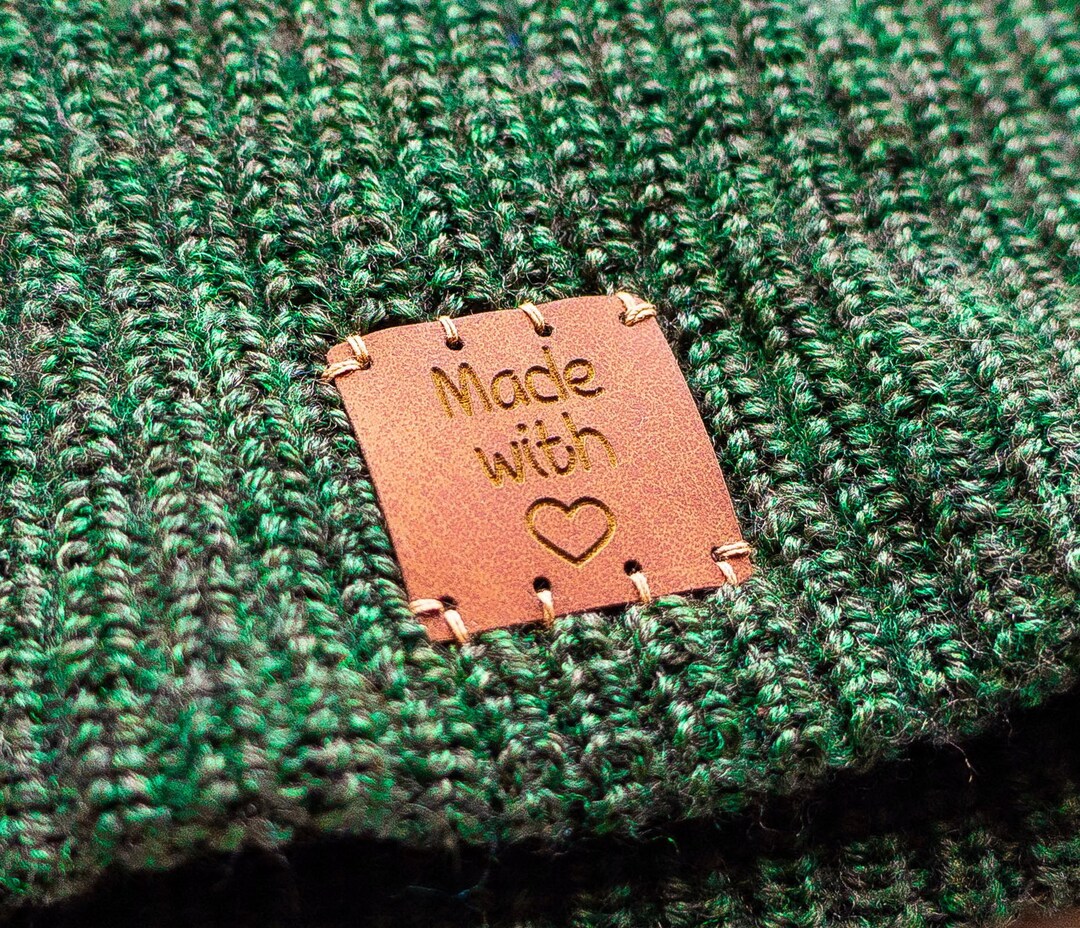Crochet Hat Tags, Personalized Faux Suede Tags for Handmade Items ...