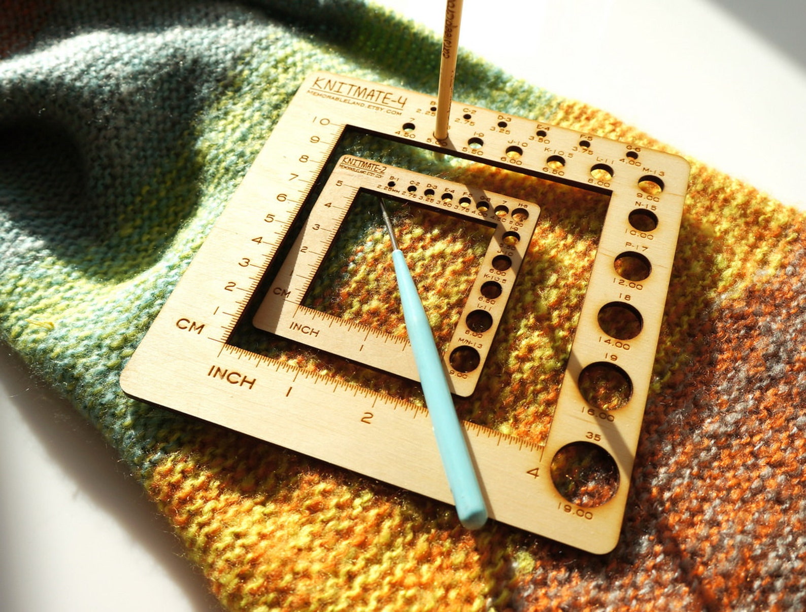 Knitmate © Universal Knitting Rulers Knitting Needle and | Etsy