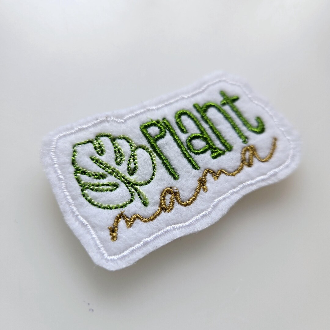 Plant Mama Patch, Peel and Stick Patches, Accessories, Felt Patches ...
