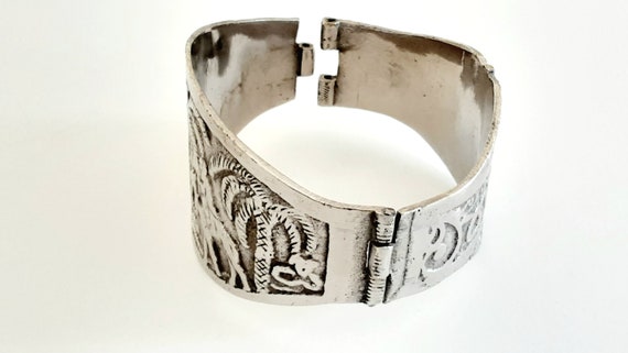 Antique Coin Silver Bracelet Middle Eastern Bracelet … - Gem