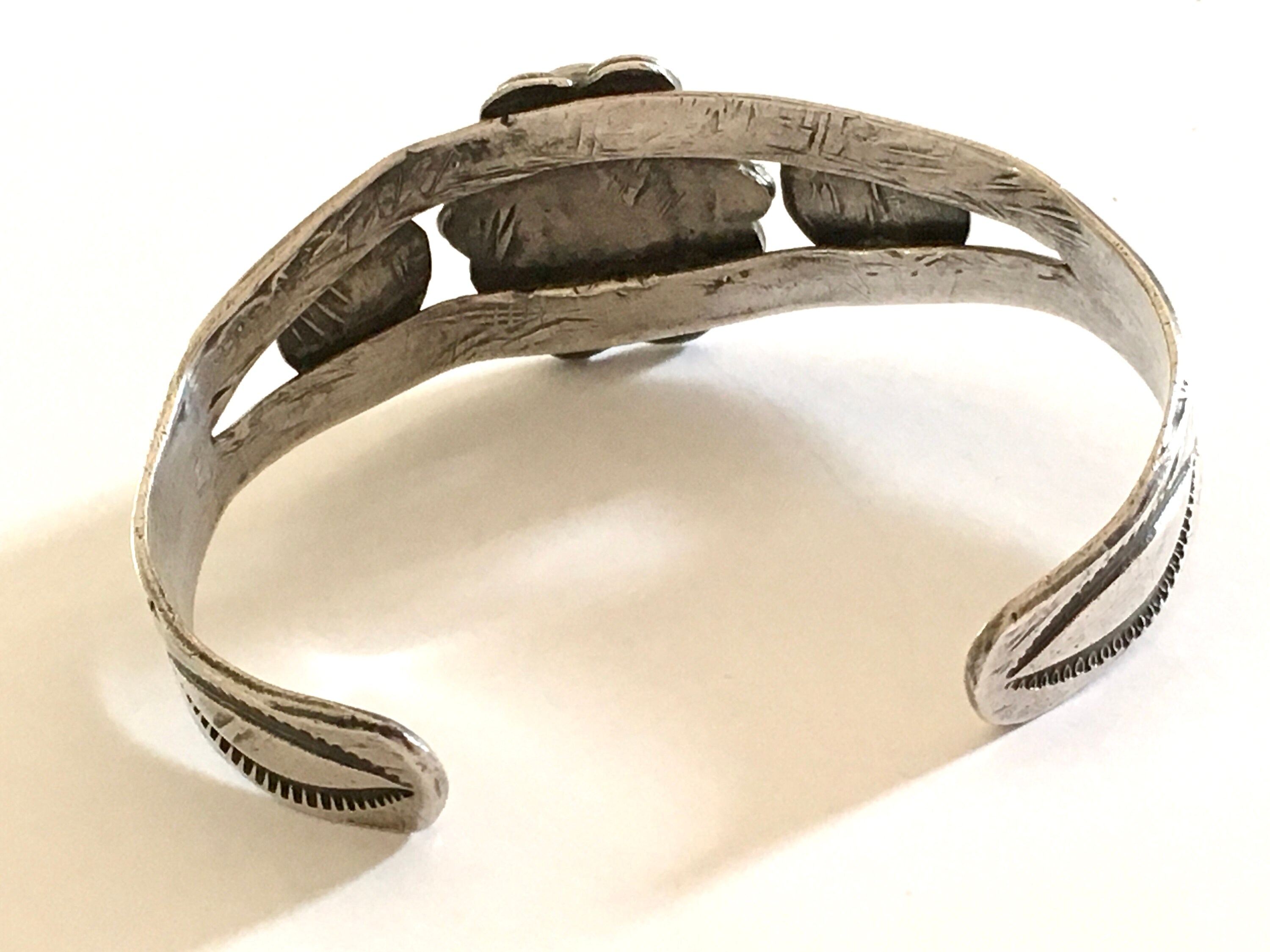 Vintage Old Pawn Native American Navajo Sterling Cuff Bracelet - Etsy