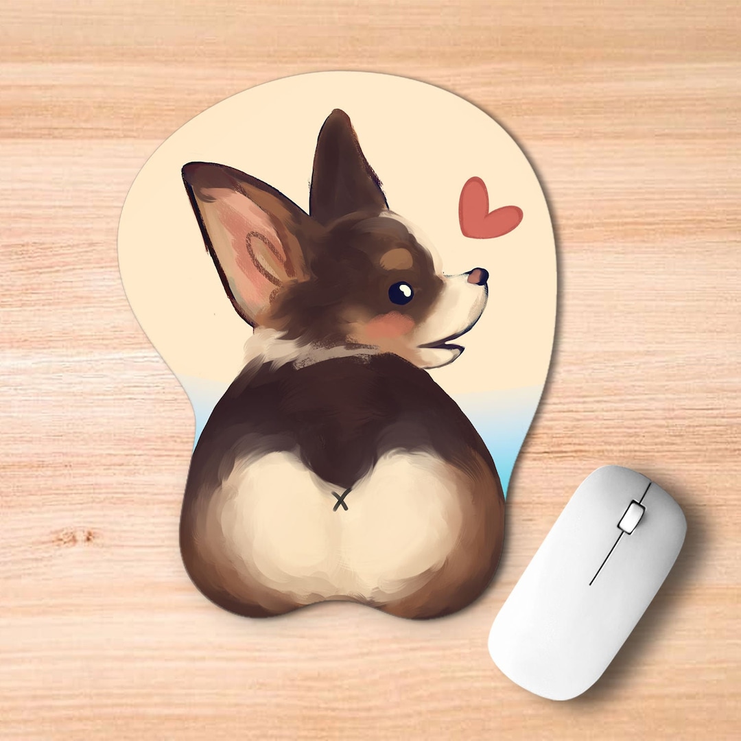 Tricolor Corgi Butt Mouse Pad - Etsy