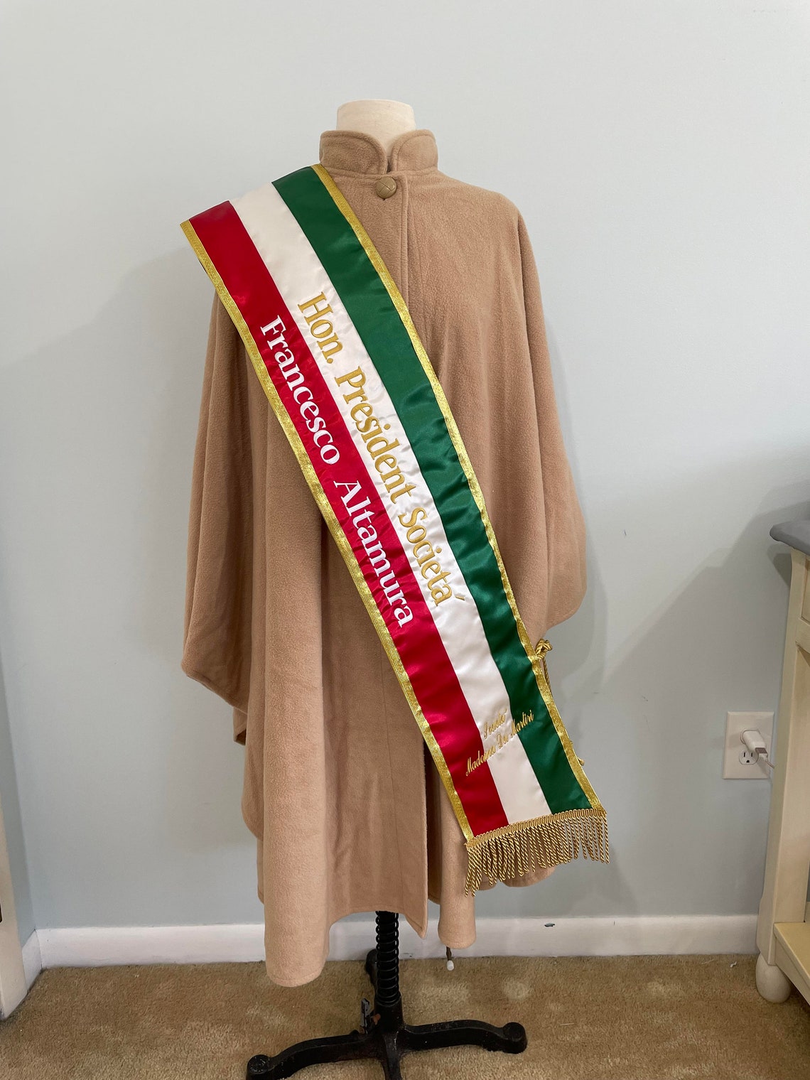 Italian Parade and Organizational Sash - Etsy