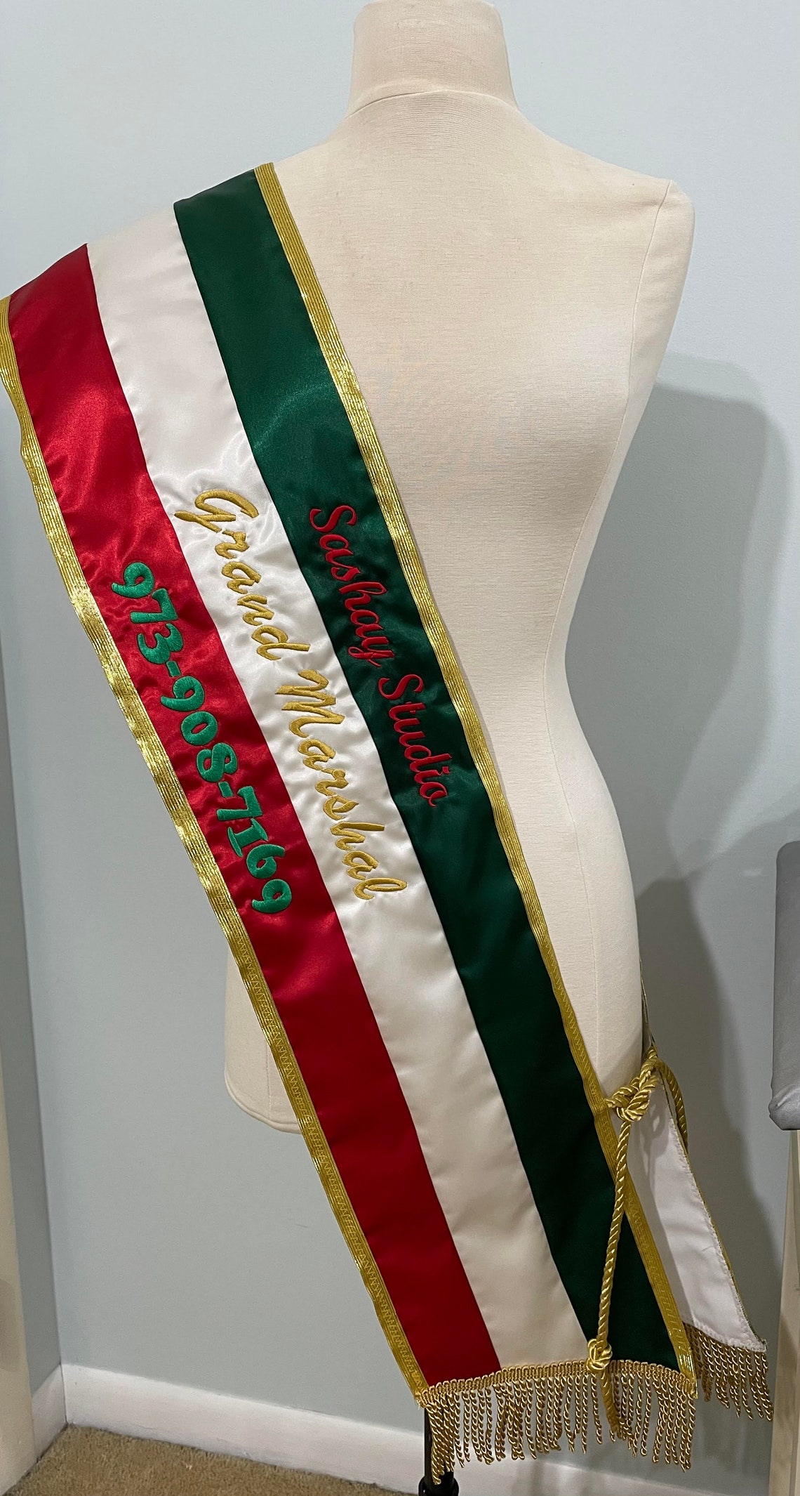 Italian Parade and Organizational Sash - Etsy