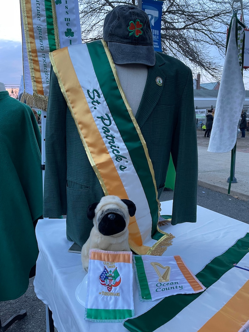 Irish Flag Sash With Embroidery - Etsy