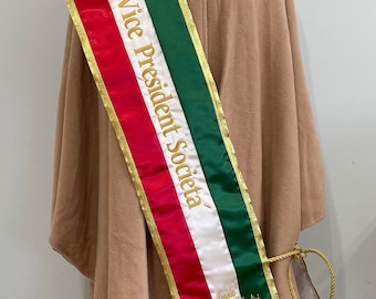 Italian Parade Sash - Etsy