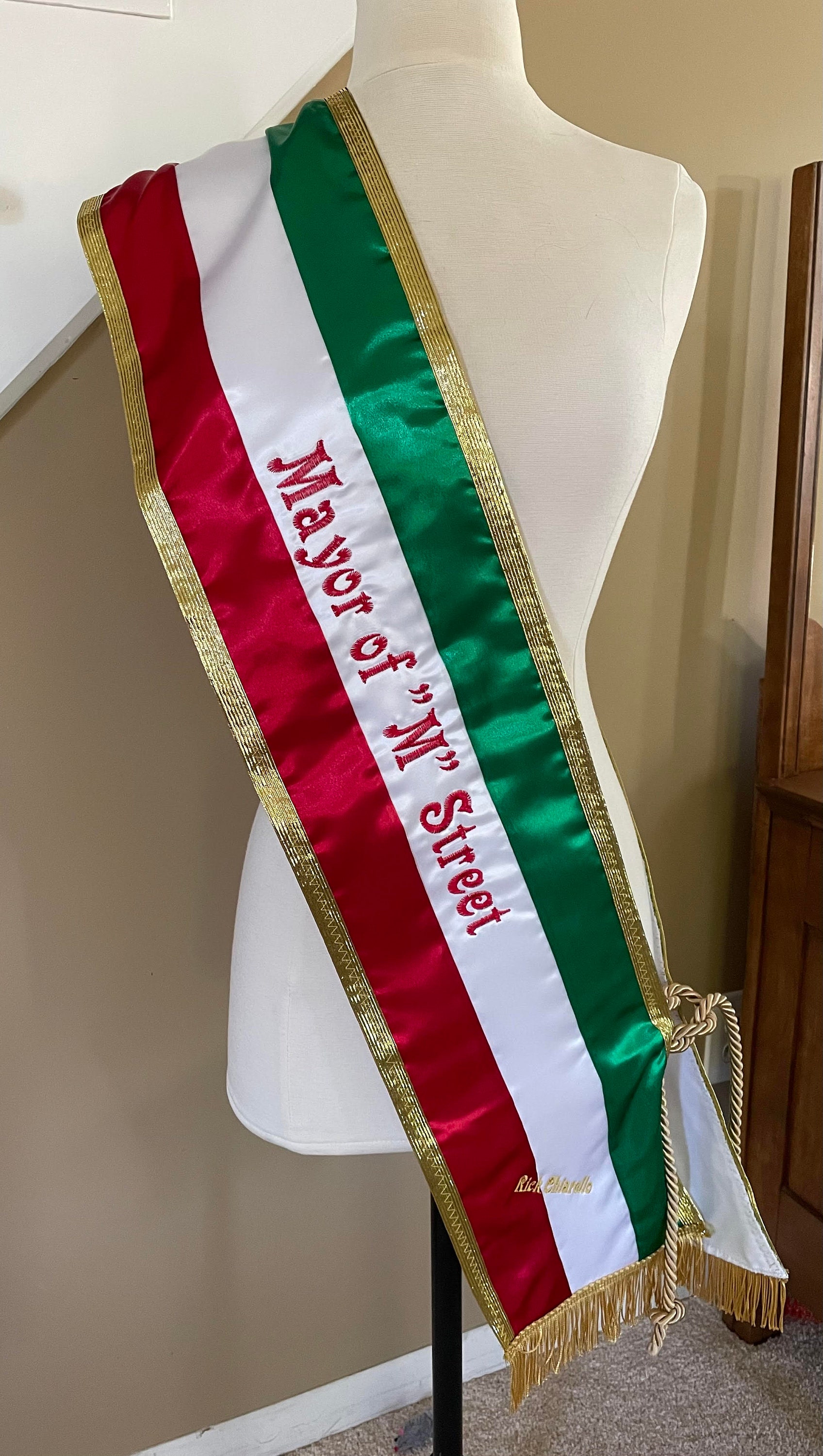 Italian Parade and Organizational Sash - Etsy