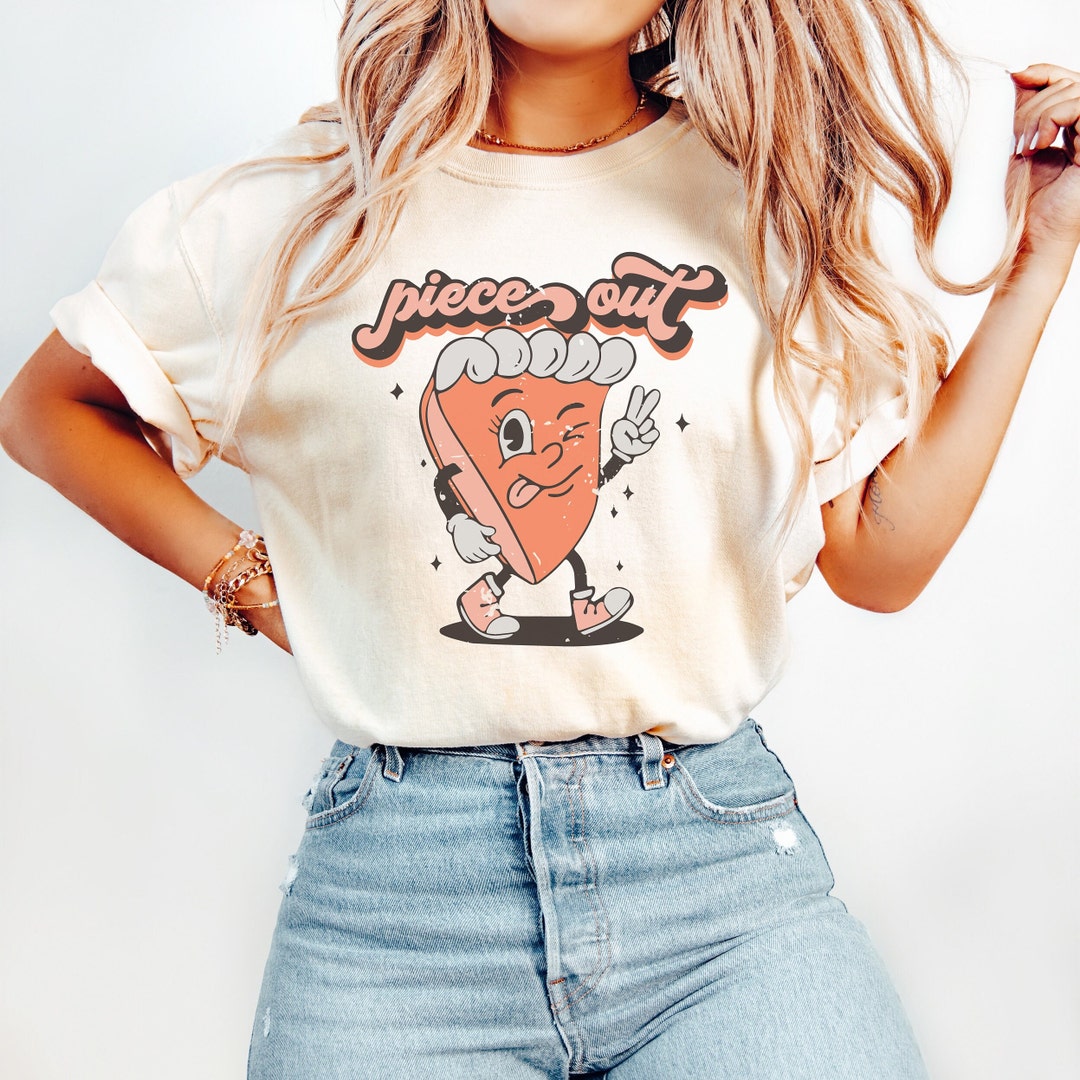 Vintage Piece Out Pumpkin Pie Thanksgiving Comfort Colors® Shirt, Retro ...
