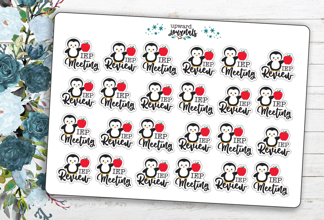 IEP Meeting ~ School Planner Stickers ~ Teaching, Parents, Educational ...