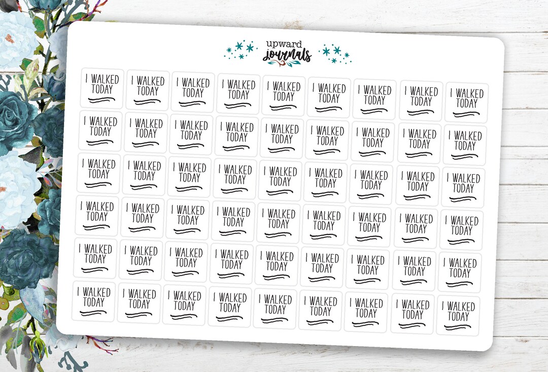 I Walked Today ~ Planner|calendar Stickers ~ Walking, Exercise ...