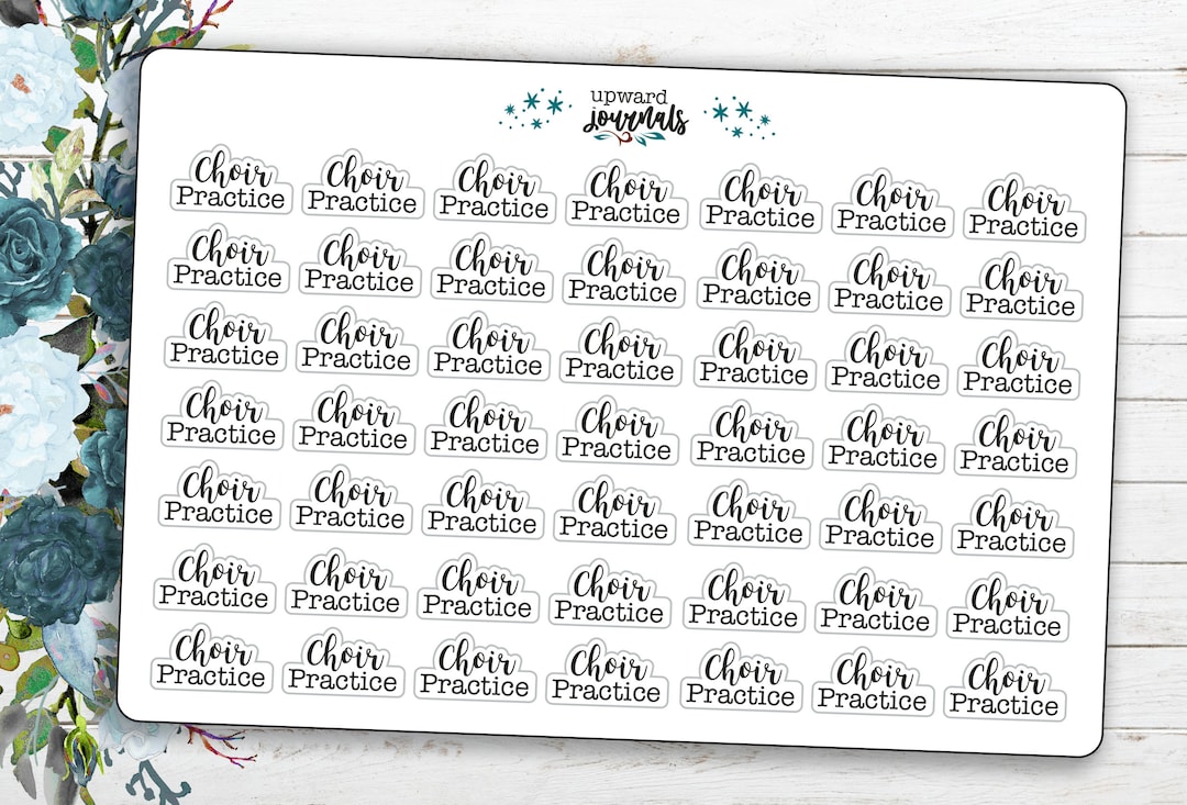Choir Practice ~ Stickers for Planner/calendar ~ School, Church ...