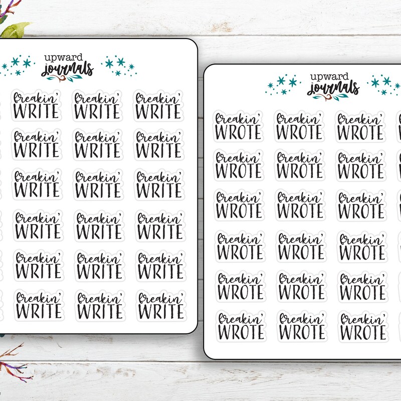 Writer Stickers - Etsy