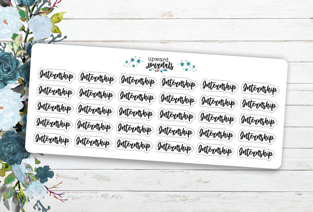 Internship Planner Stickers ~ Work-study, College, Career Prep ...
