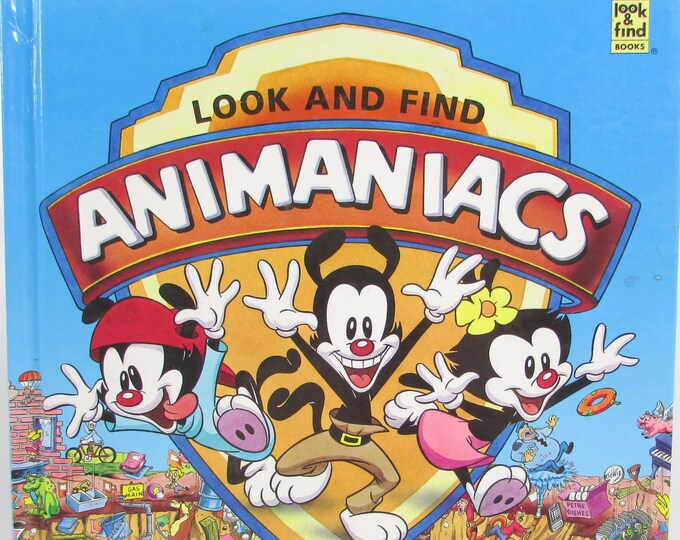 ANIMANIACS Look and Find Book//vintage Hardcover 90s Warner Bros//yakko ...