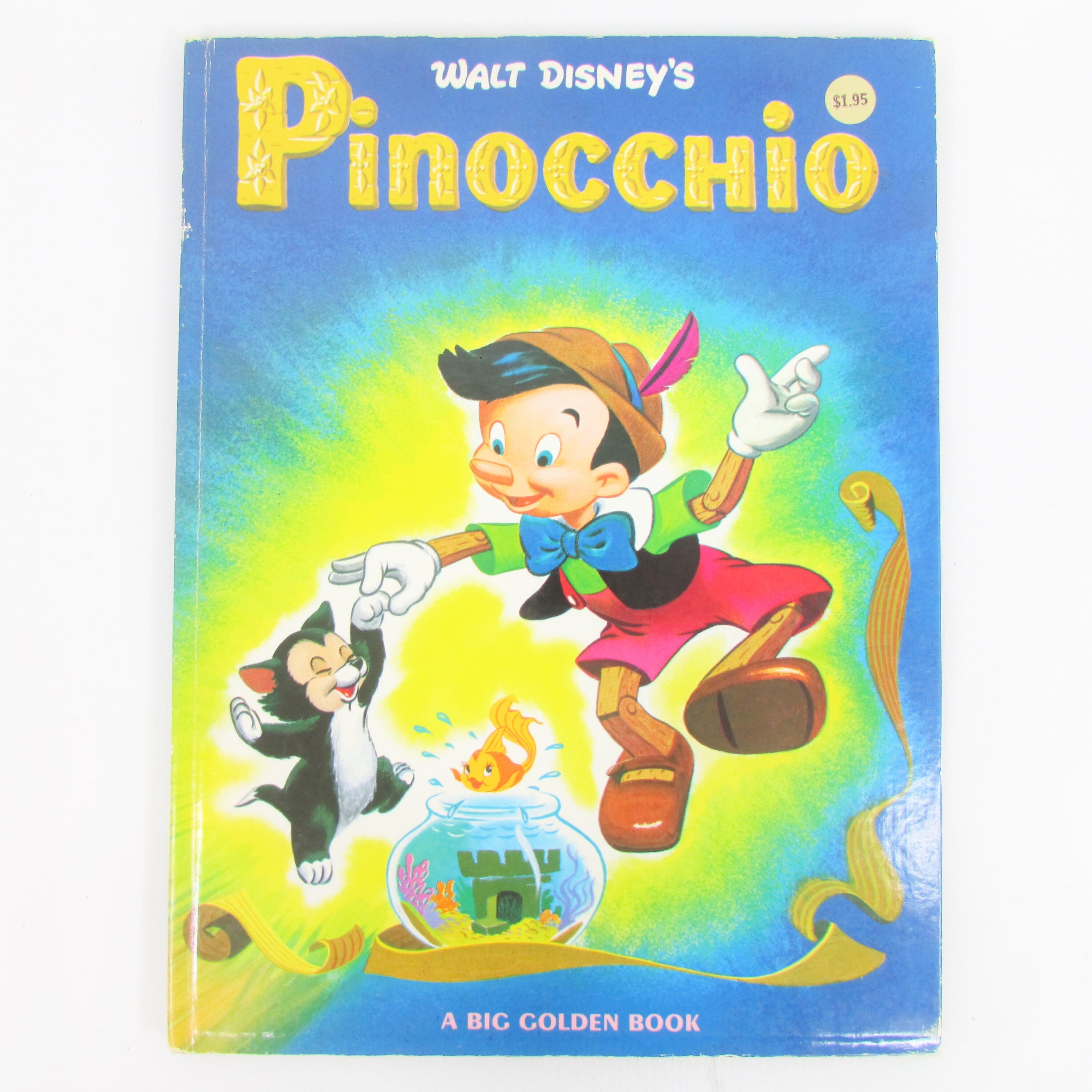 Walt Disney's Pinnochio Big Golden Book//large Children's Hardcover 12. ...