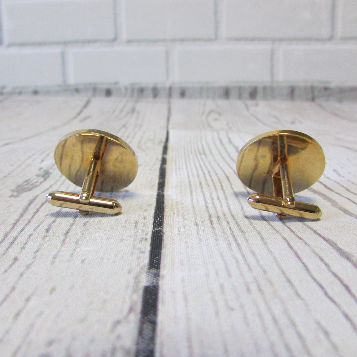 Vintage SWANK Black Cufflinks//round Men's Cufflinks Gold - Etsy