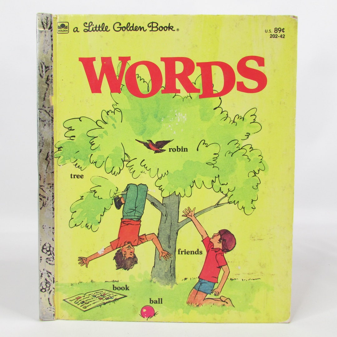 WORDS Vintage 1974 Little Golden Book//by Selma Lola Chambers ...