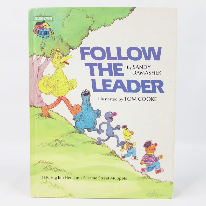 Sesame Street FOLLOW THE LEADER Vintage 1981 Hardcover//learn ...