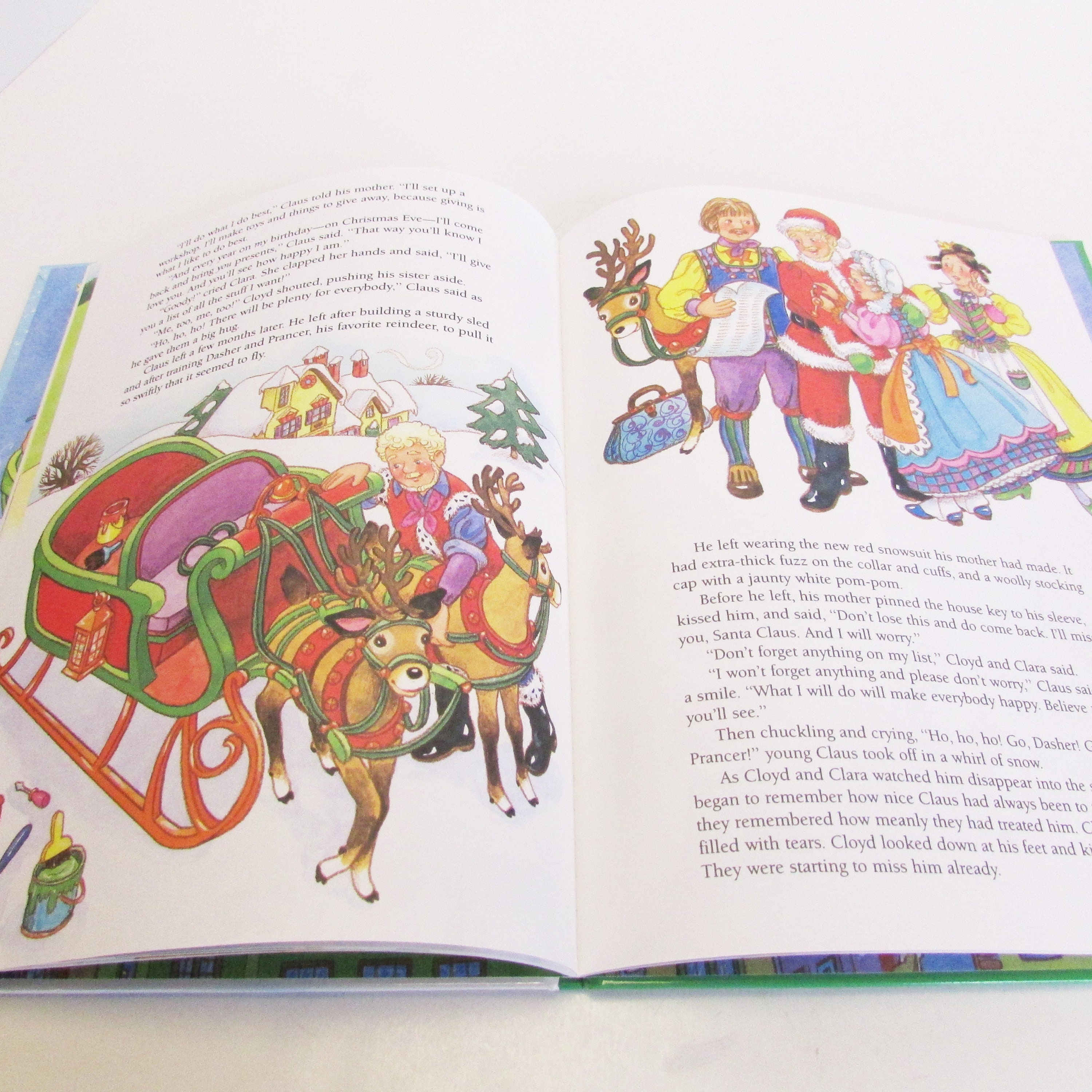 The Story of Santa Claus 1989 Hardcover Large Golden Book//how - Etsy
