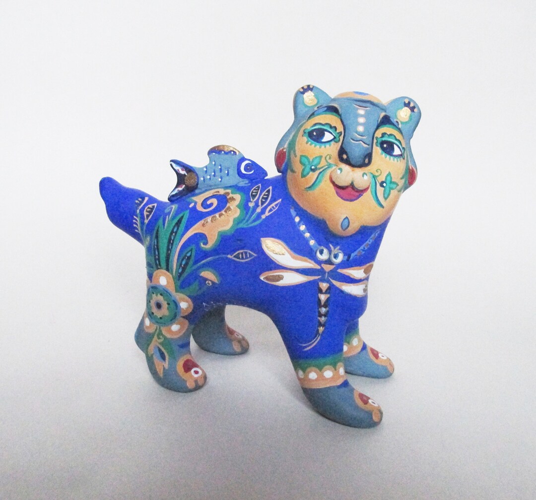 River Cat Ceramic Whistle Collectible Art Ceramic Sculpture Home Decor ...