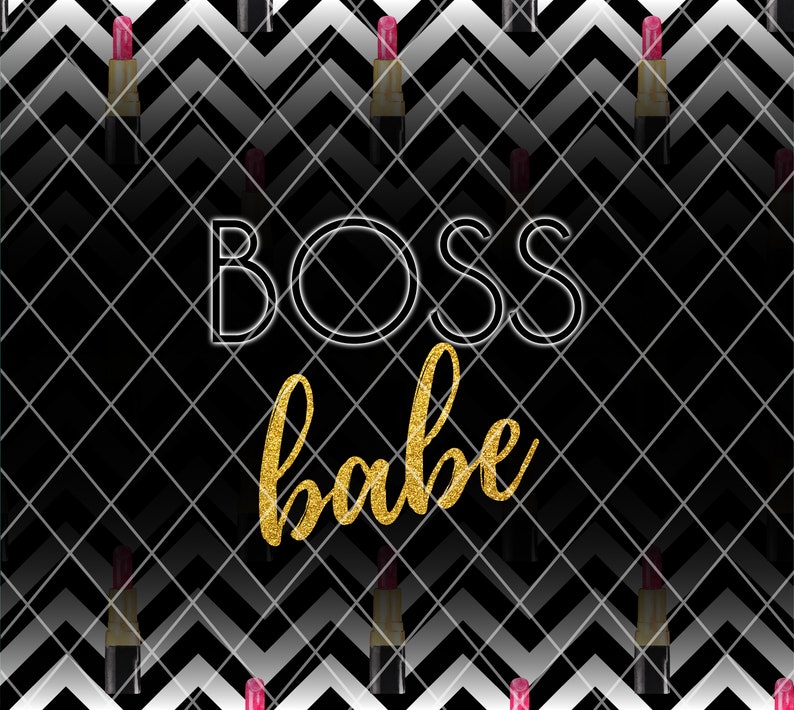 Boss Babe Tumbler Sublimation Template Png Sublimation Etsy