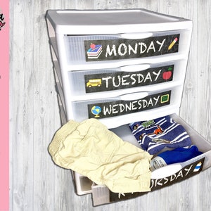 Chalk Board School Themed Days of the Week Lables Tags - Etsy Canada