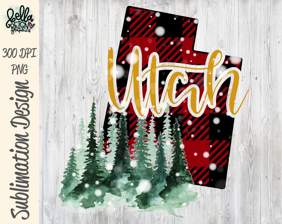 Utah Buffalo Plaid Digital File - Buffalo Plaid State Printable ...