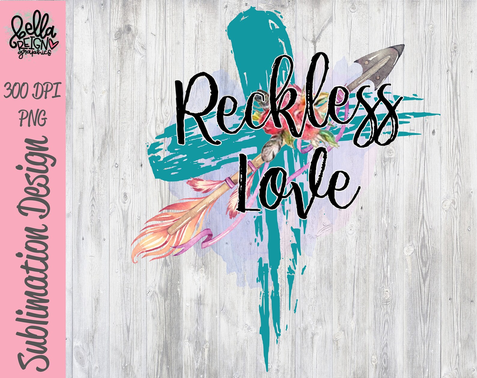 Reckless Love PNG Clipart Religious Quote Printable File - Etsy