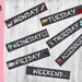 Chalk Board School Themed Days of the Week Lables Tags Mon-fri Print at ...