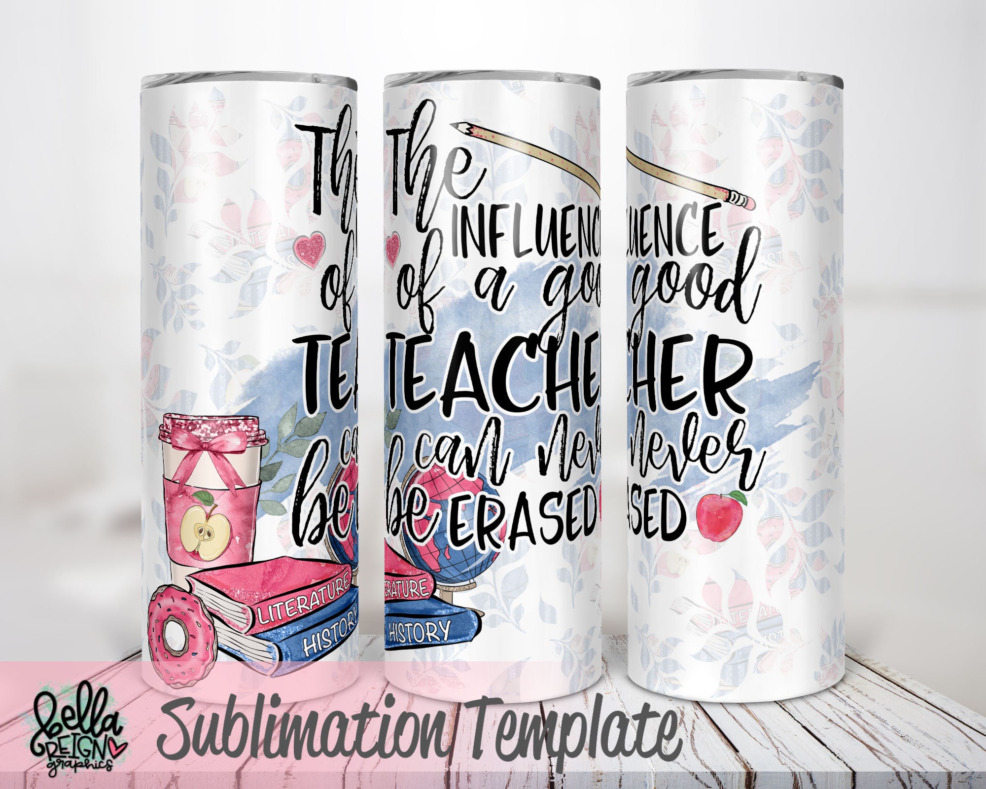 Teacher Appreciation Skinny Tumbler PNG Sublimation Design - Etsy