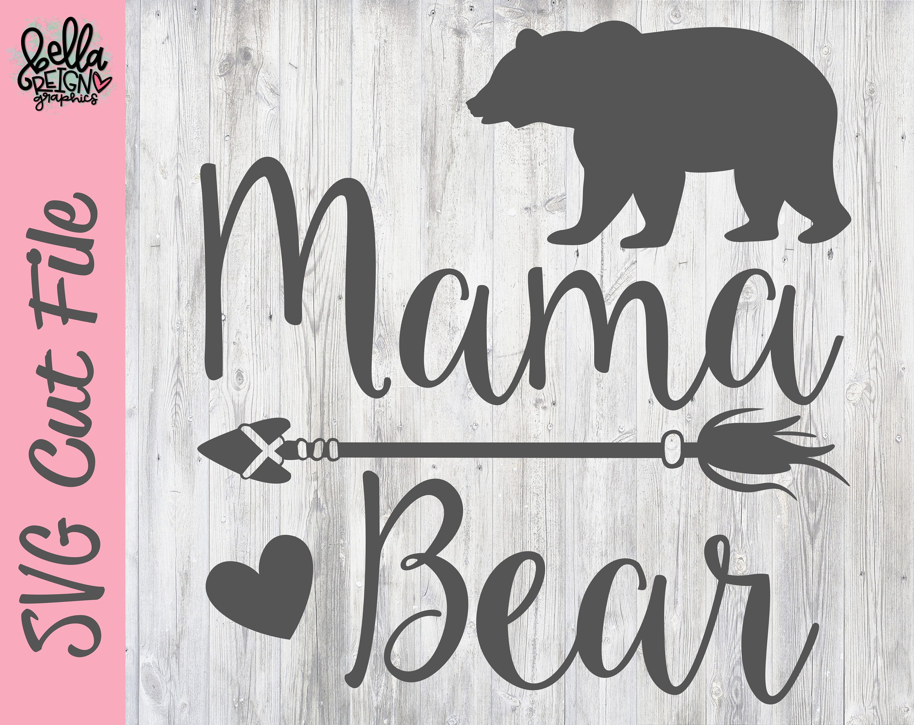 Mama Bear SVG - Mama Bear Cut File - Tribal Mama Bear Silhouette File ...