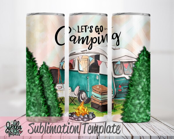 Watercolor Camping Clipart PNG Instant Download Tent Camper Outdoors ...